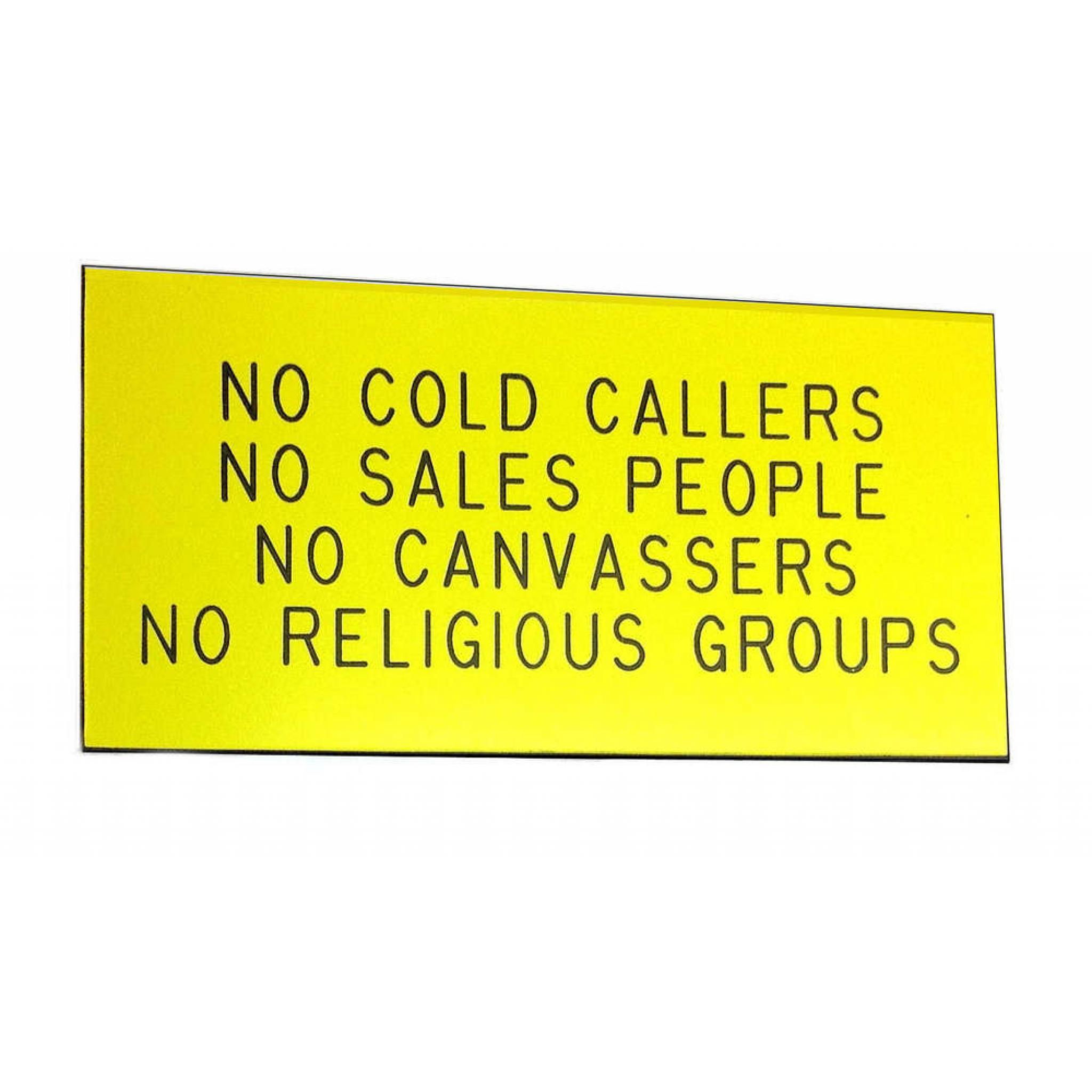 No Cold Callers