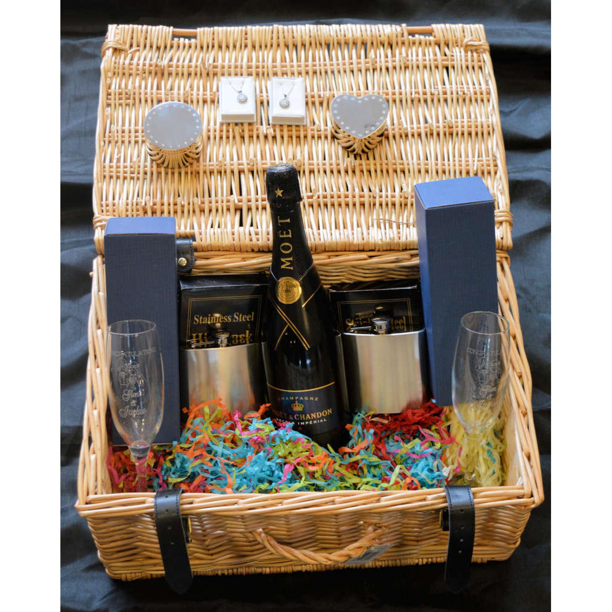 Personalised Wedding Hamper Gift Set.